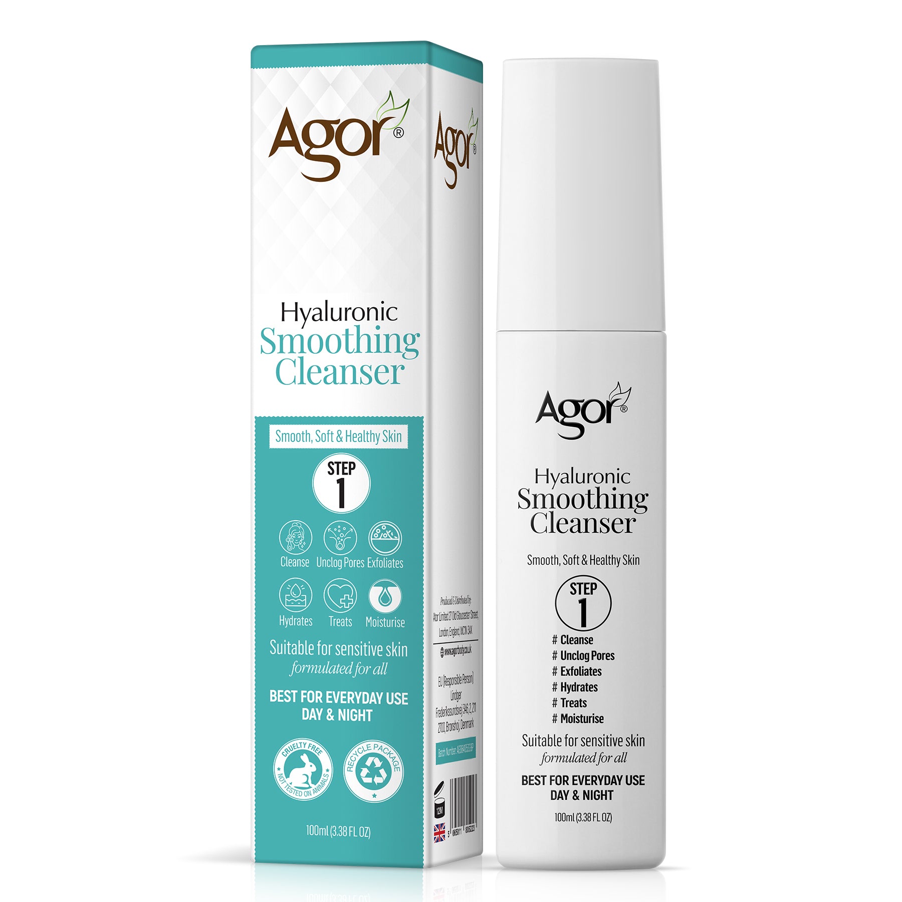 Agor Hyaluronic Smoothing Cleanser 100ml (Step 1)